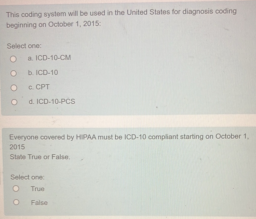 This coding system will be used in the | StudyX