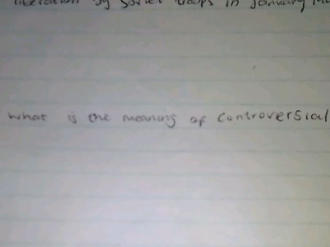 Meaning of 'controversial' | StudyX