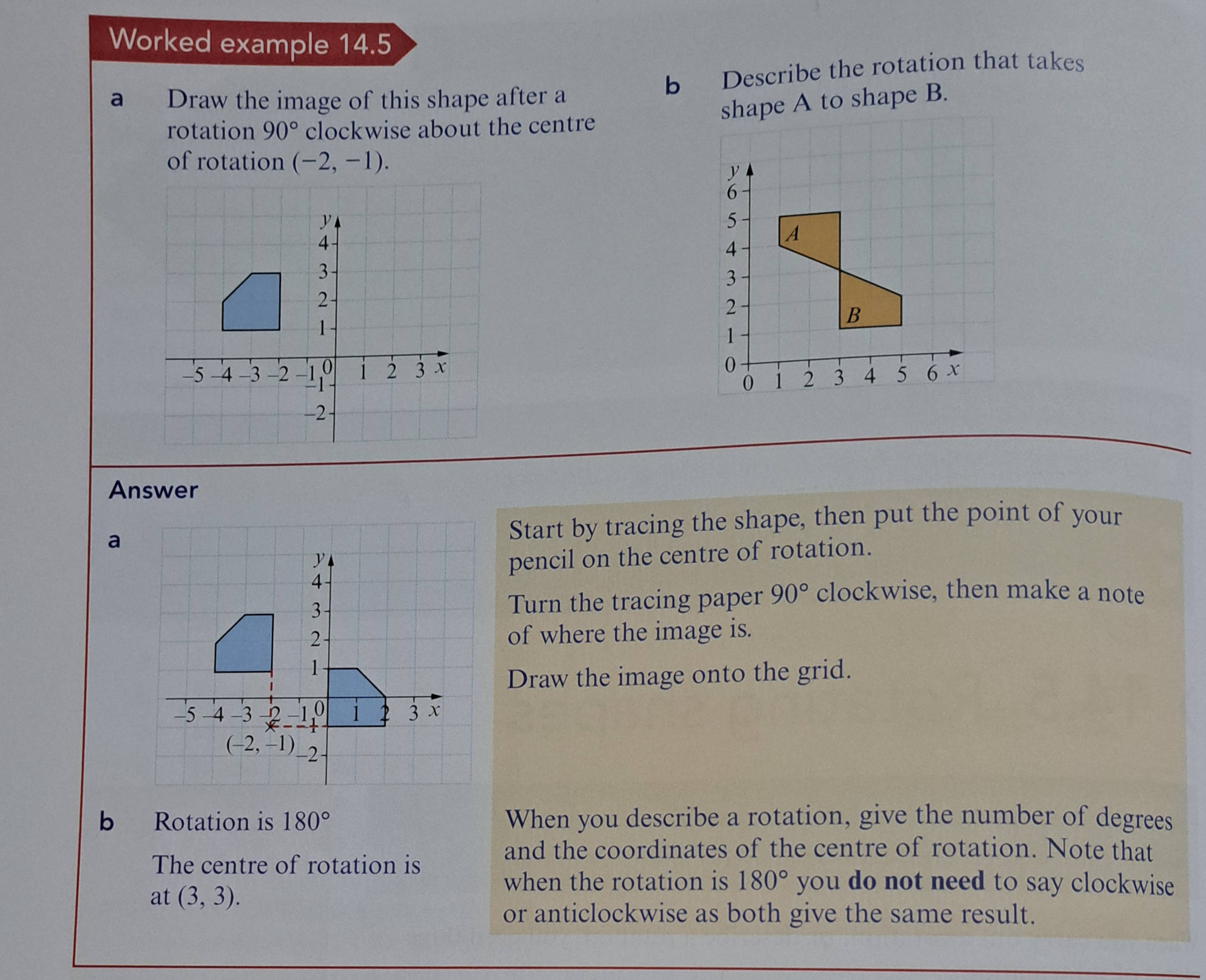 a Draw the image of this shape after a | StudyX