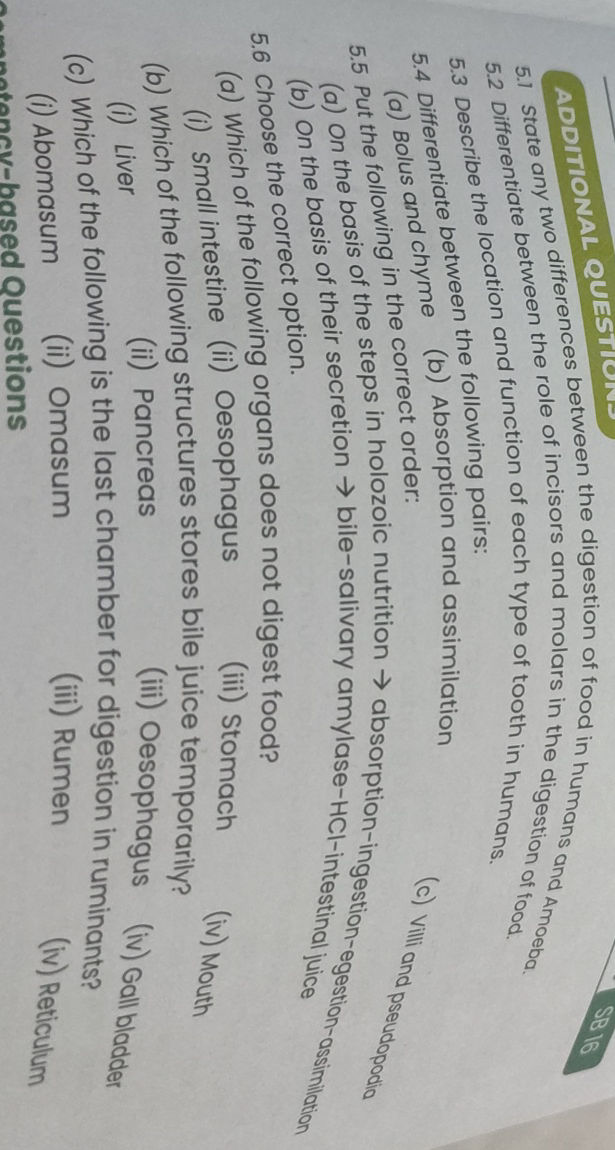 5.1 State any two differences between the | StudyX