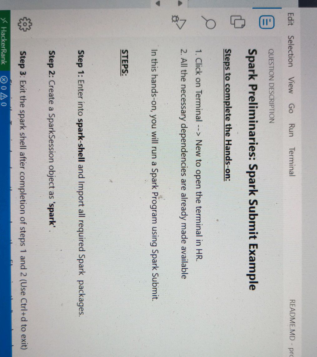 Spark Preliminaries: Spark Submit Example