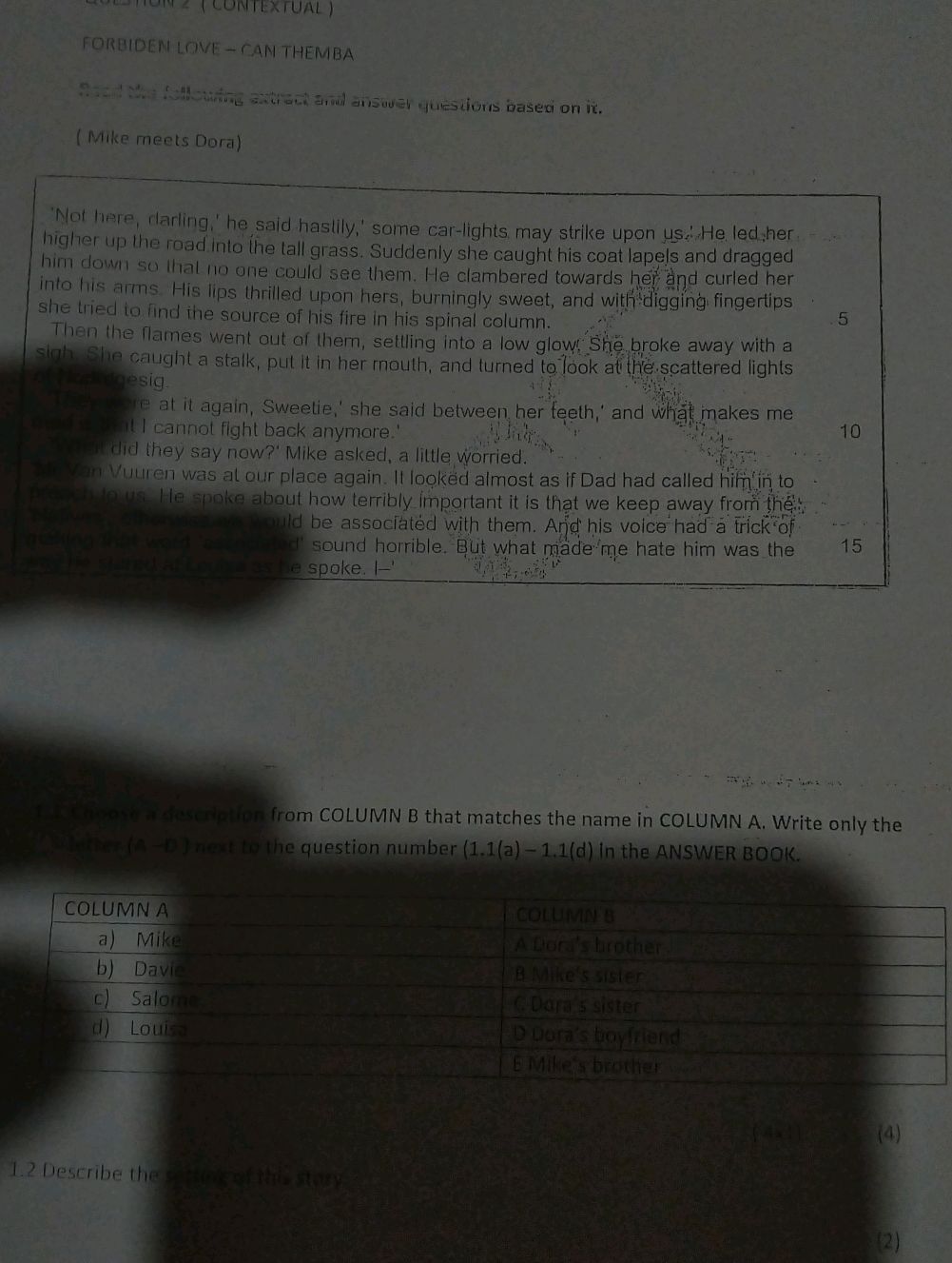 Read the following extract and answer | StudyX