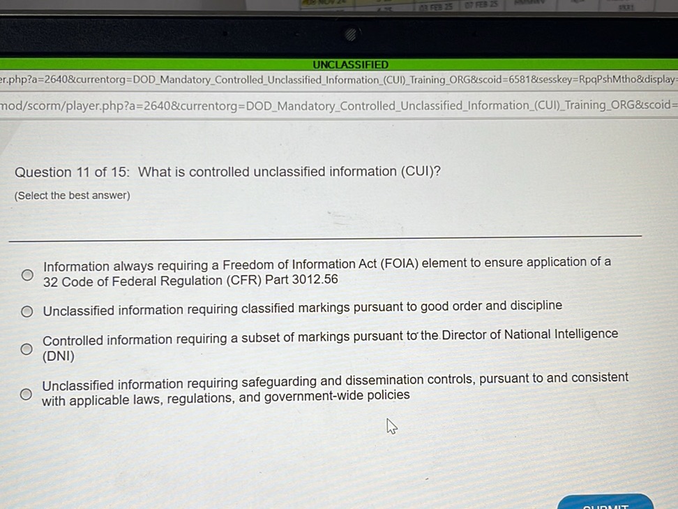 Question 11 of 15: What is controlled | StudyX