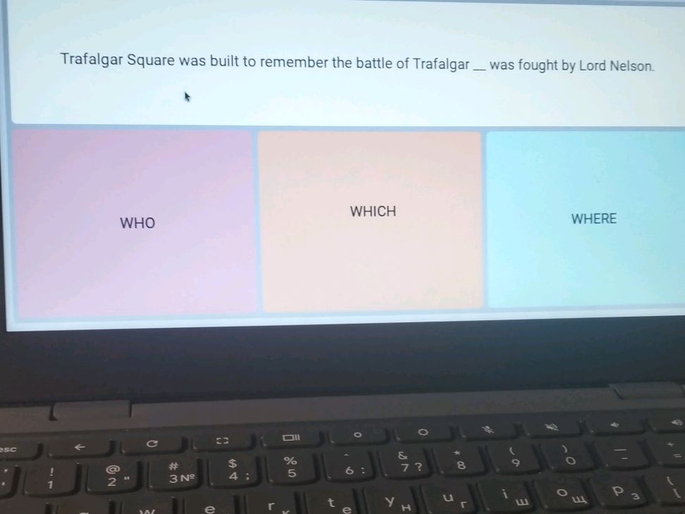 Trafalgar Square was built to remember the | StudyX