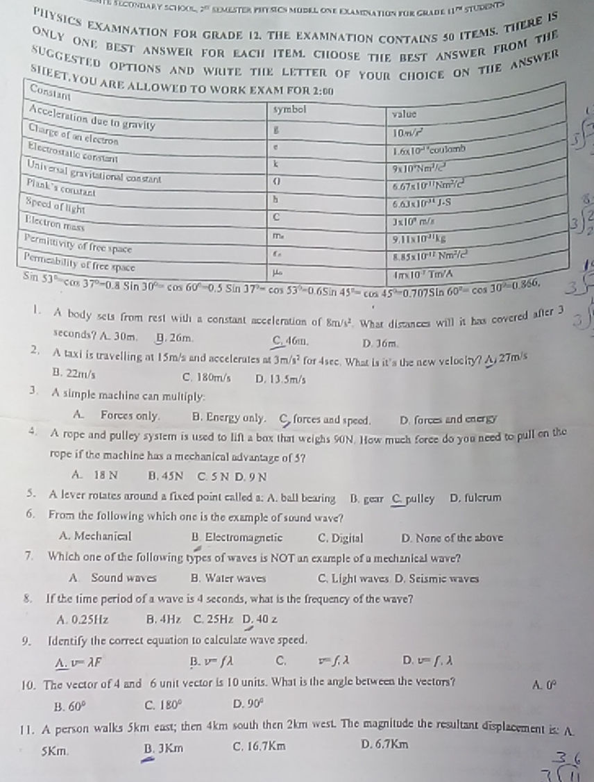 Constant | symbol | value ---|---|--- | StudyX