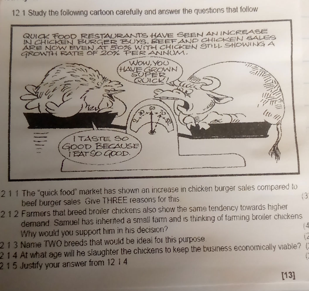 12 1 Study the following cartoon carefully | StudyX
