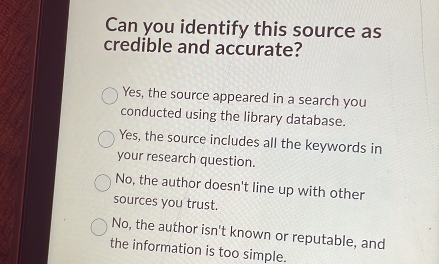 Can you identify this source as credible and | StudyX