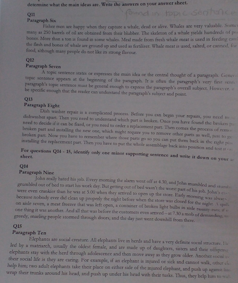 For questions Q14 - 15, identify only one | StudyX