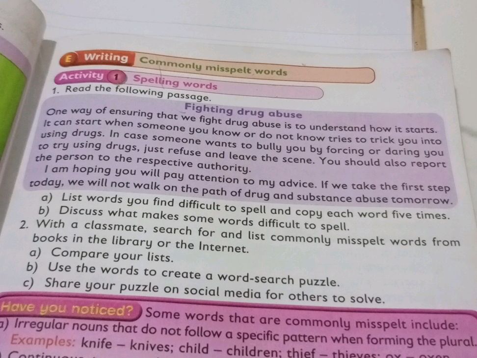 1. Read the following passage. Fighting | StudyX