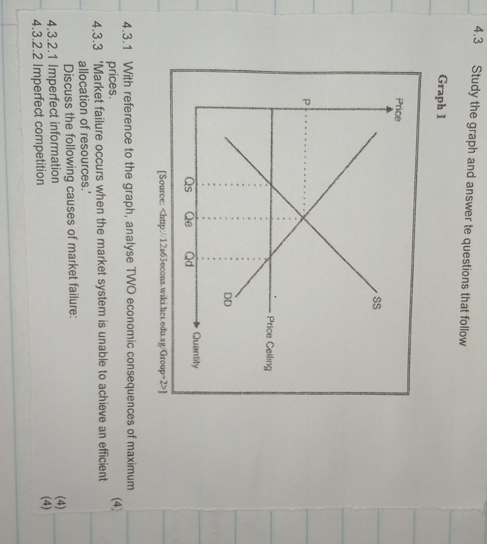 4.3 Study the graph and answer the questions | StudyX