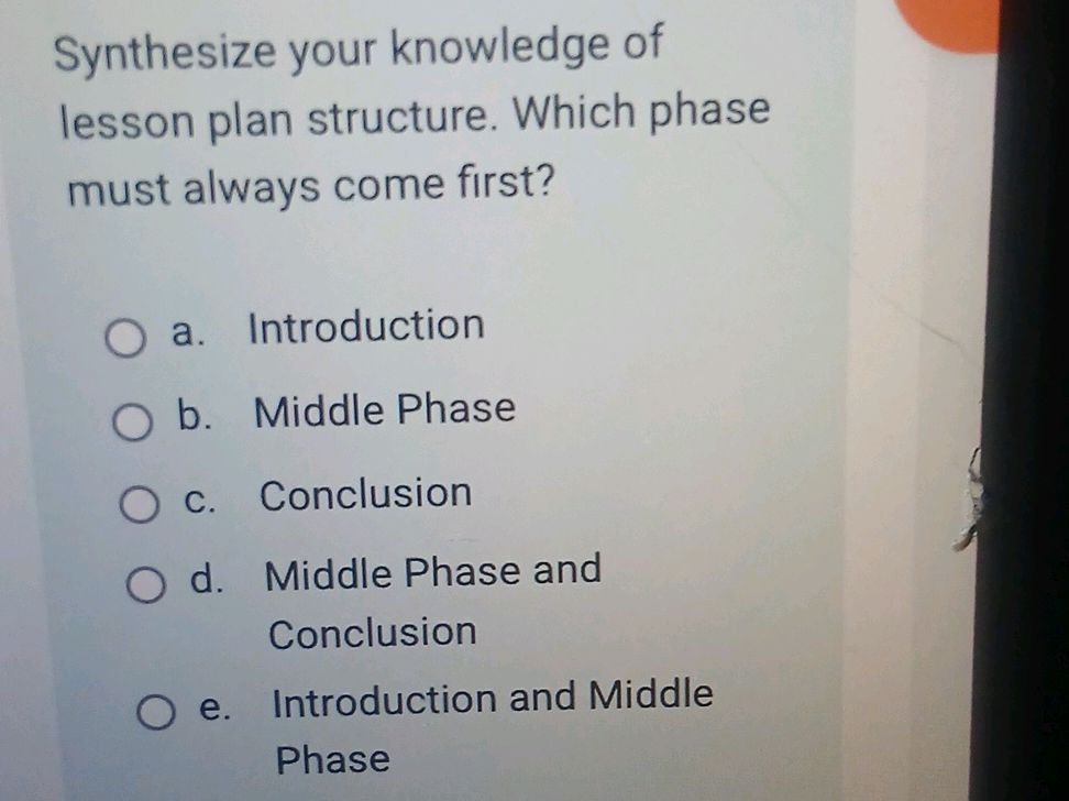 Synthesize your knowledge of lesson plan | StudyX