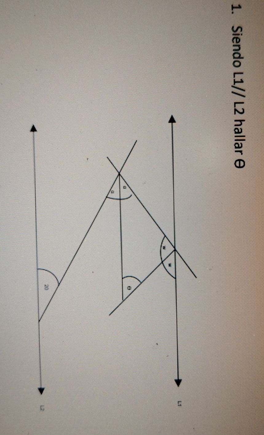 1. Siendo L1 // L2 hallar $ $ $ $ with | StudyX