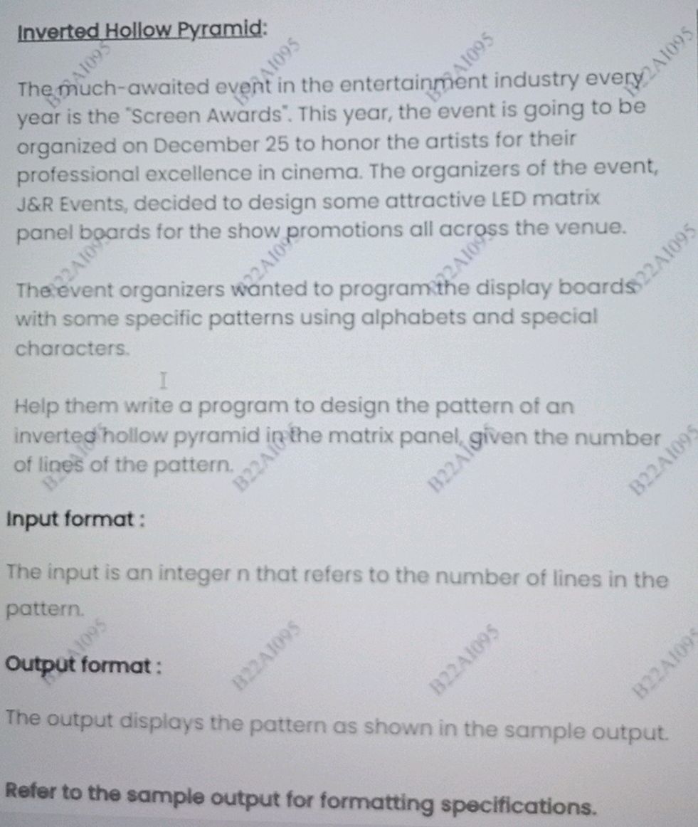 Help them write a program to design the | StudyX