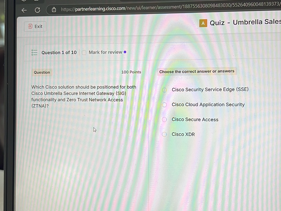 Which Cisco solution should be positioned | StudyX