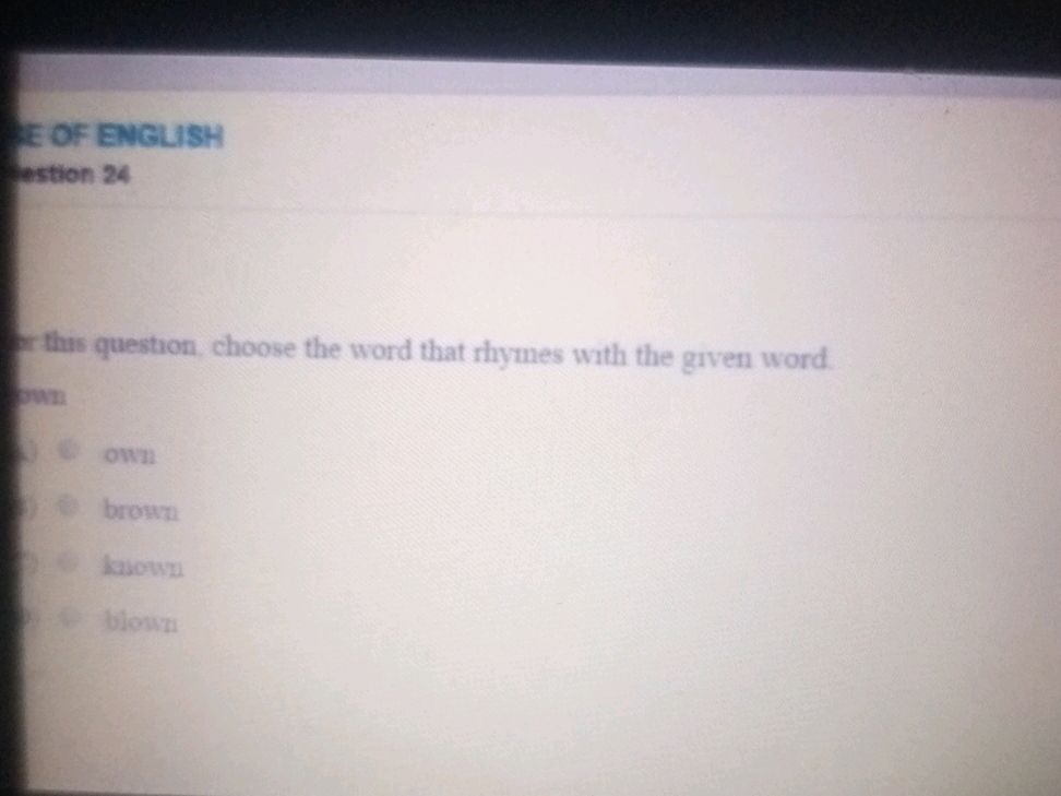 For this question, choose the word that | StudyX