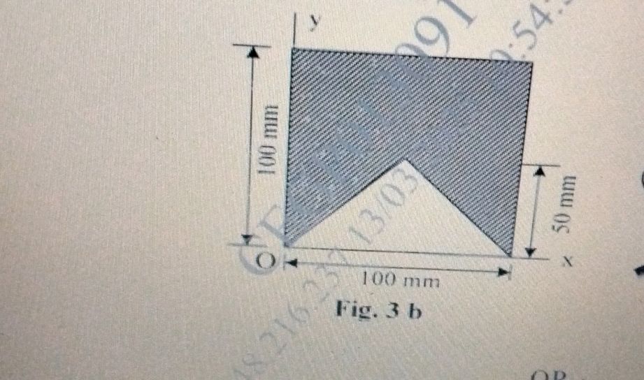 The image shows a 2D shape with dimensions | StudyX