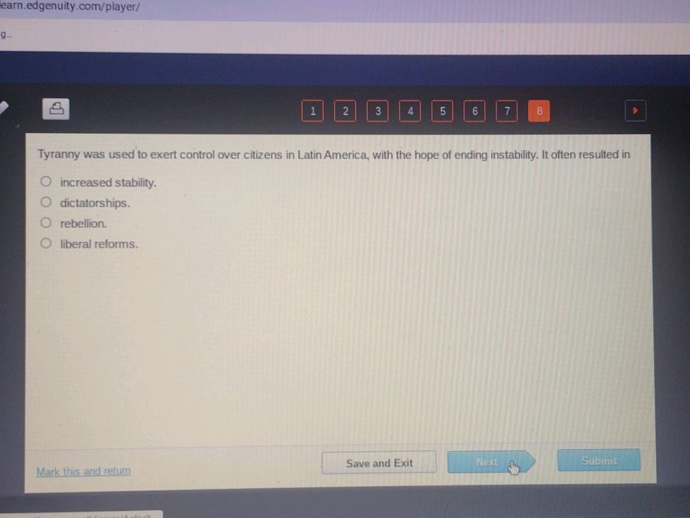 Tyranny was used to exert control over | StudyX