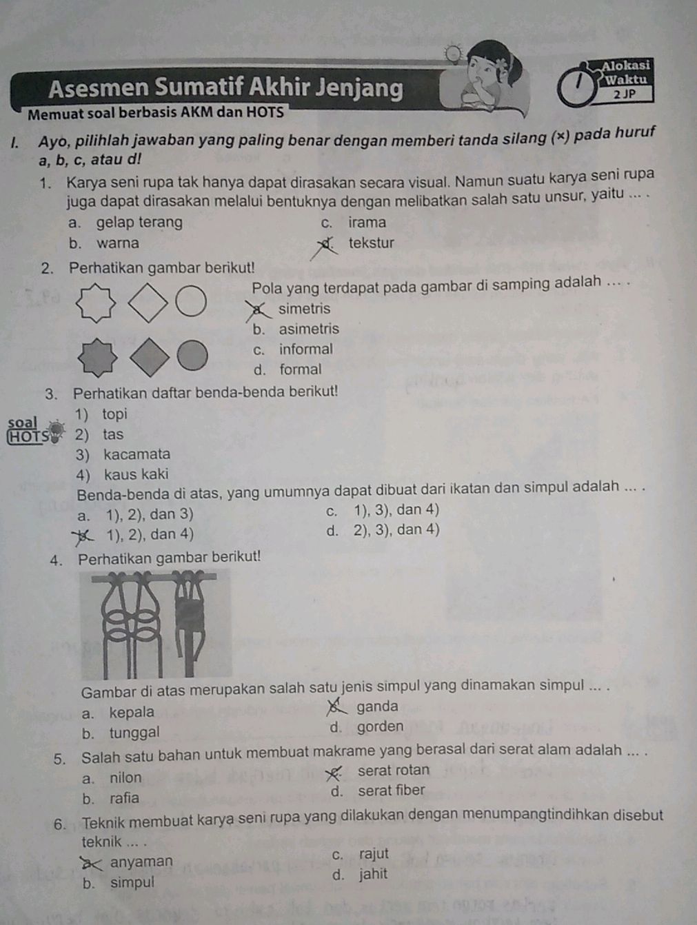 1. Karya seni rupa tak hanya dapat dirasakan | StudyX