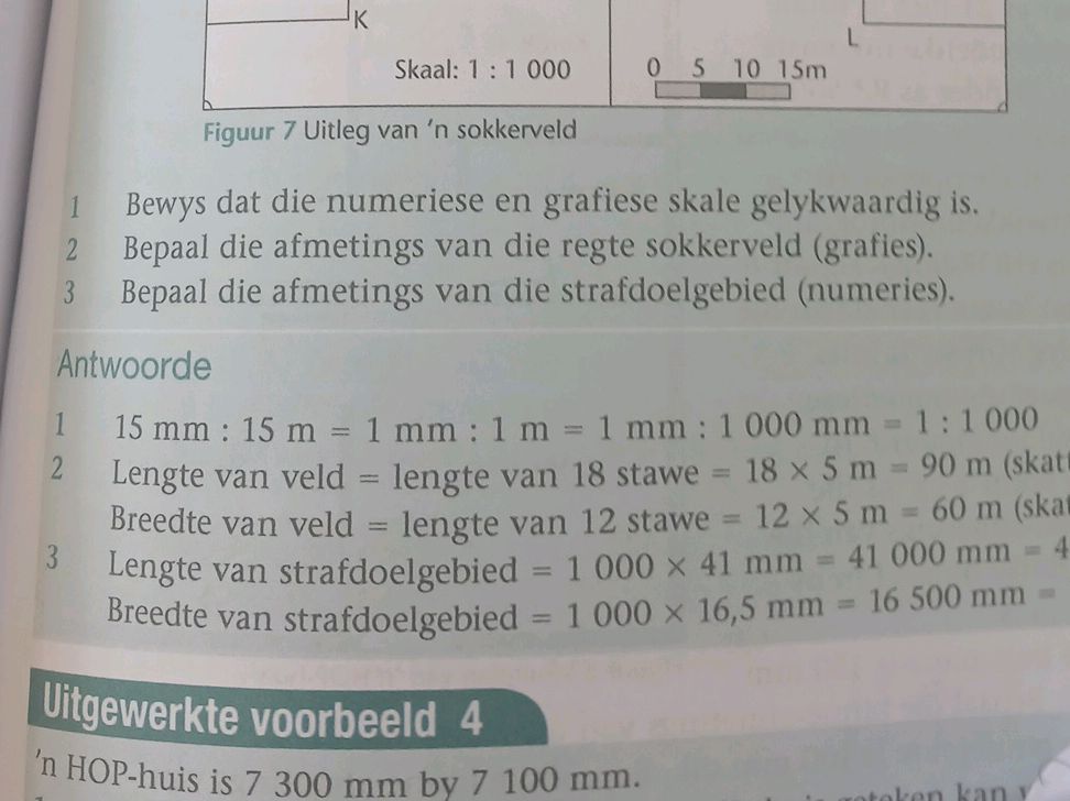 1. Bewys dat die numeriese en grafiese skale | StudyX