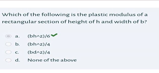 Which of the following is the plastic | StudyX