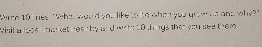 Write 10 lines: "What would you like to be | StudyX