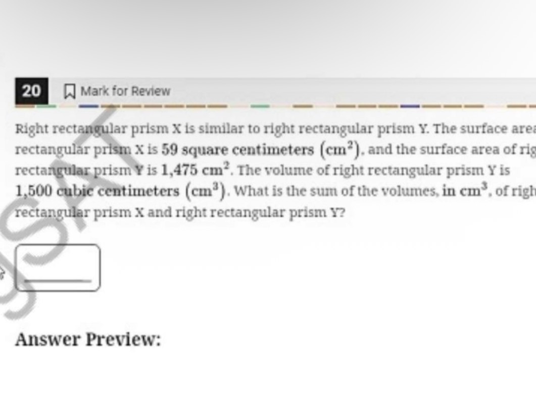 Right rectangular prism X is similar to | StudyX
