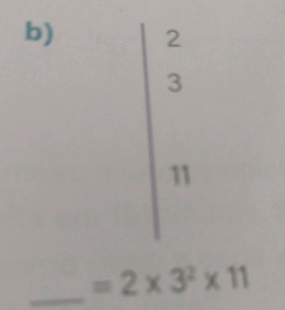 Prime factorization of 2, 3, and 11 | StudyX