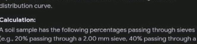 Calculation: A soil sample has the | StudyX