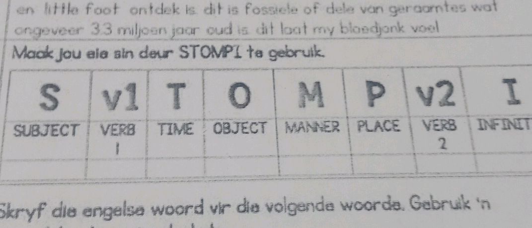 Maak jou eie sin deur STOMPI te gebruik. | | StudyX