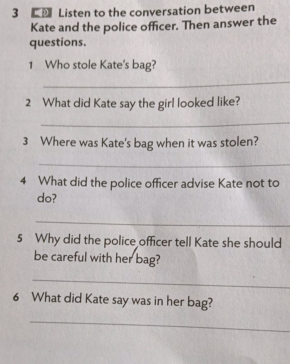 3 Listen to the conversation between Kate | StudyX