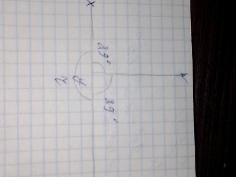 The image shows an angle of 89 degrees. The | StudyX