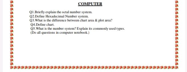 Q1. Briefly explain the octal number system. | StudyX
