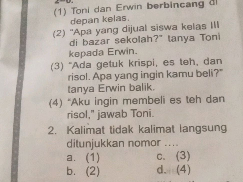 (1) Toni dan Erwin berbincang di depan | StudyX
