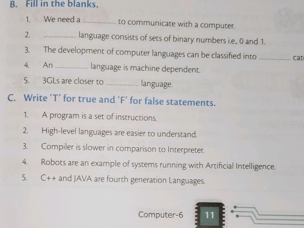 B. Fill in the blanks. 1. We need a ______ | StudyX