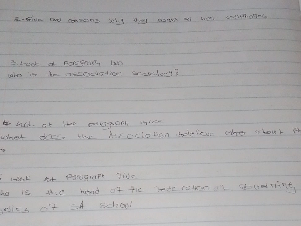 2. Give two reasons why they want to ban | StudyX