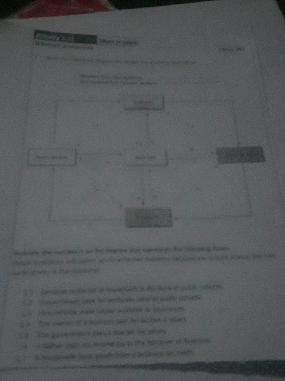 Indicate the numbers on the diagram that | StudyX