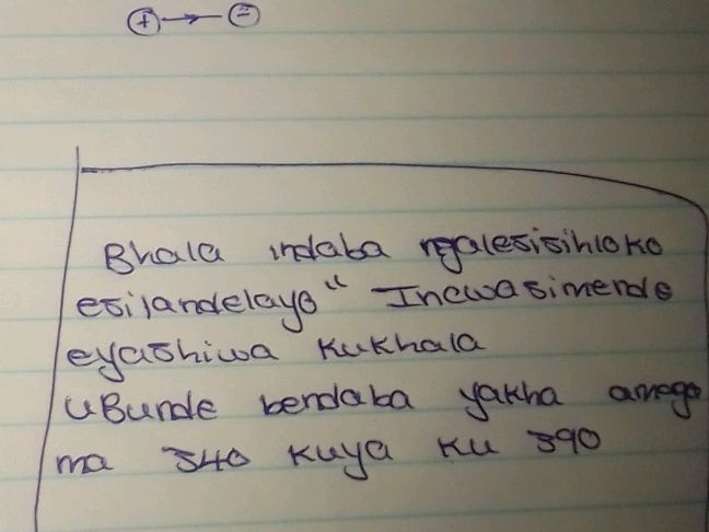 Bhala indaba ngalesisihloko esilandelayo | StudyX