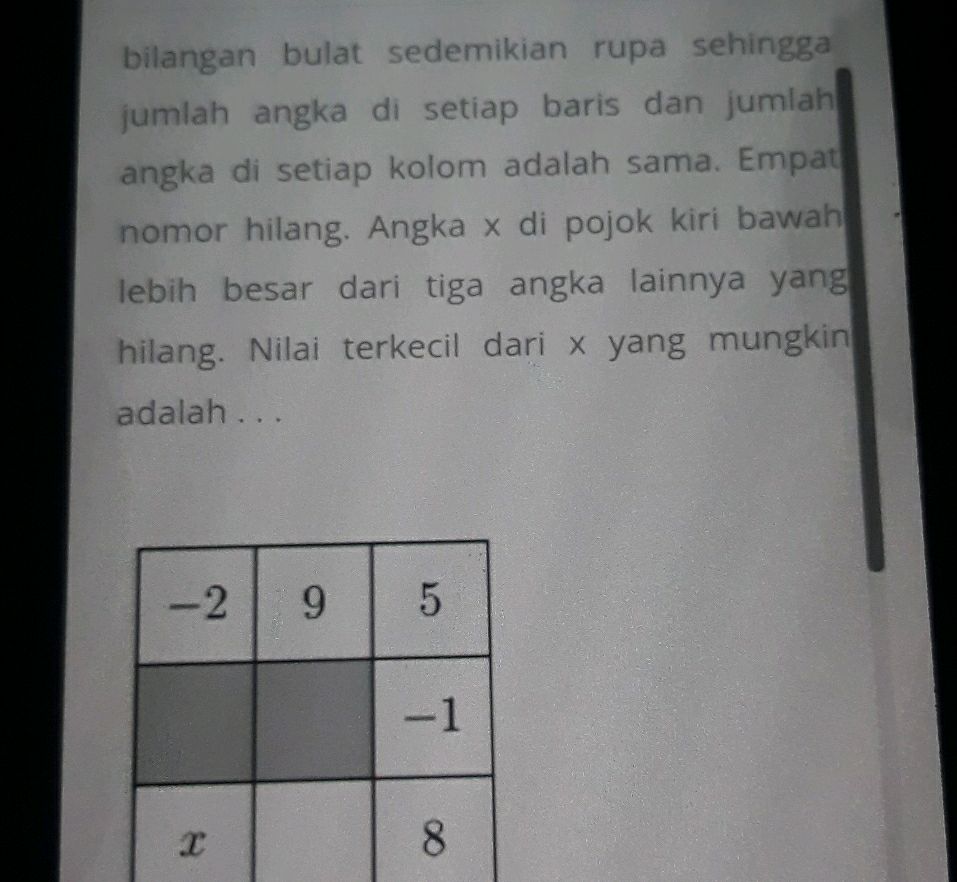 bilangan bulat sedemikian rupa sehingga | StudyX