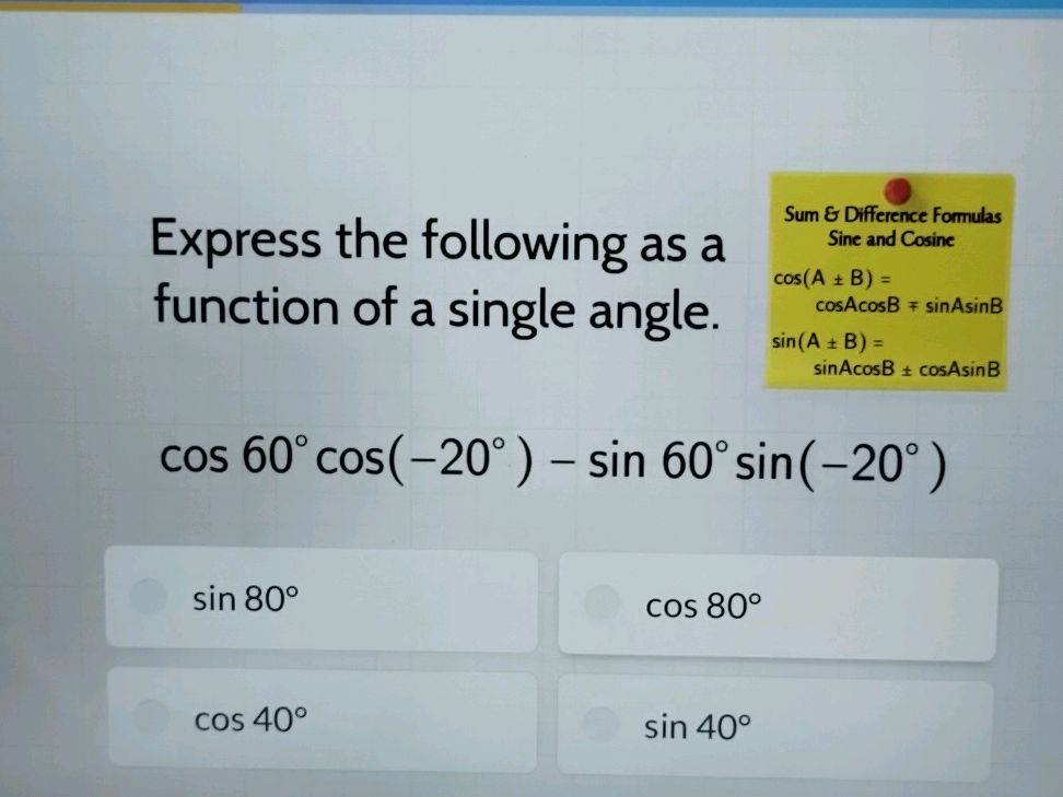 Express the following as a function of a | StudyX