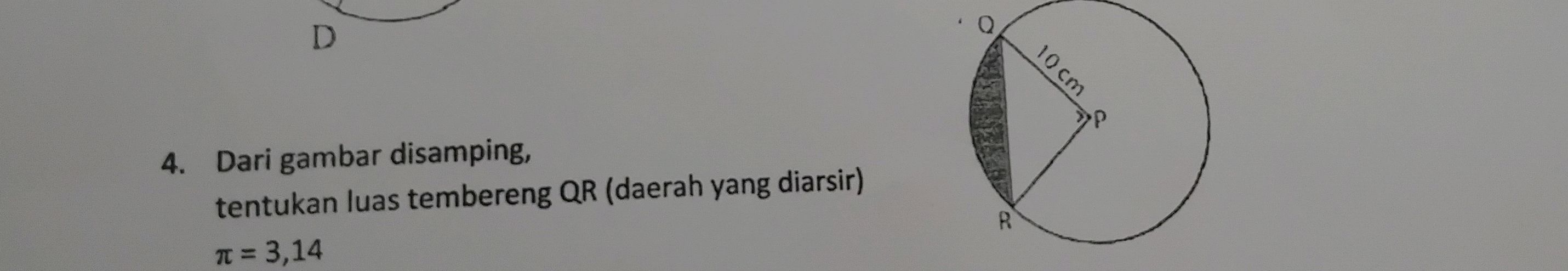 4. Dari gambar disamping, tentukan luas | StudyX