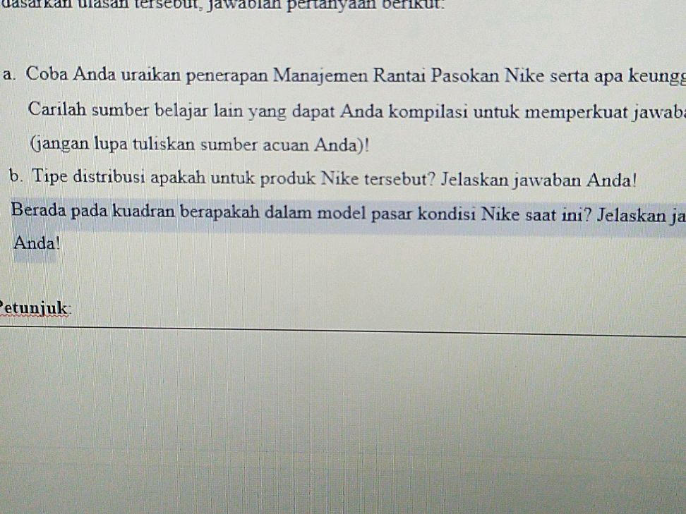 a. Coba Anda uraikan penerapan Manajemen | StudyX