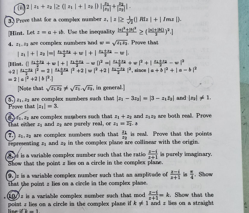 3. Prove that for a complex number $z$, $|z| | StudyX