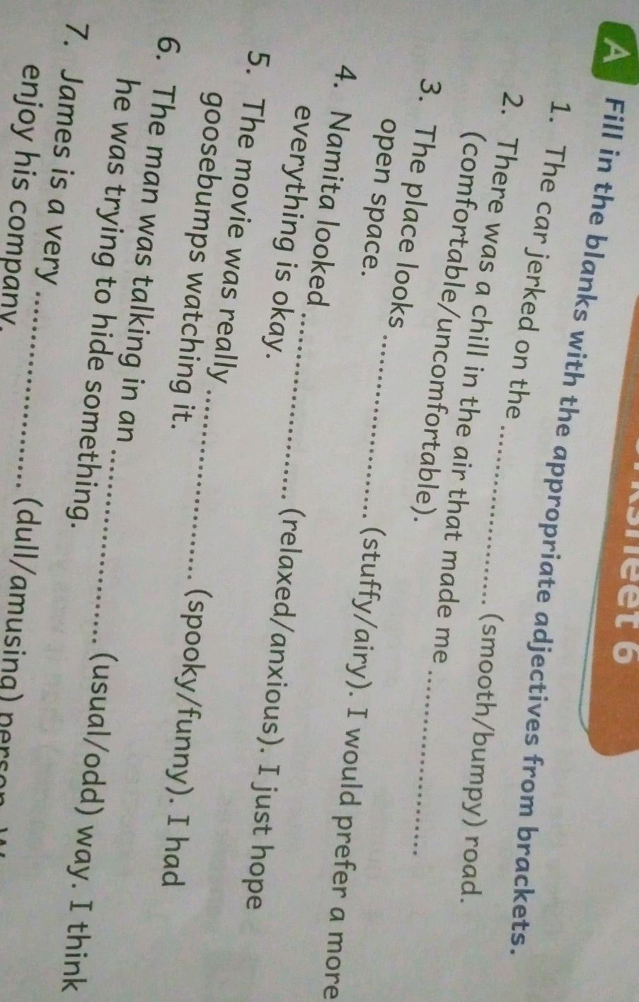 Fill in the blanks with the appropriate | StudyX