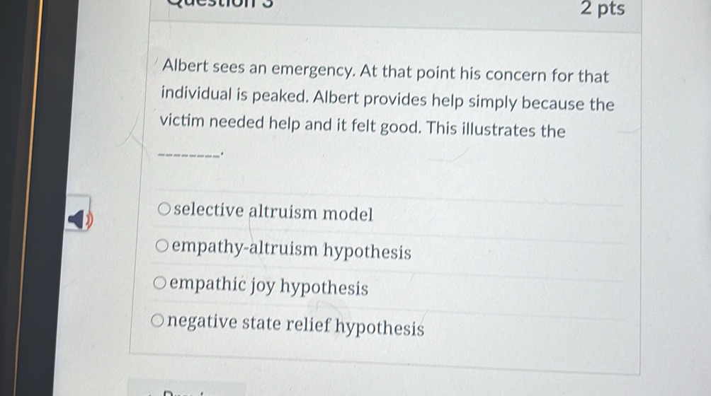 Albert sees an emergency. At that point his | StudyX