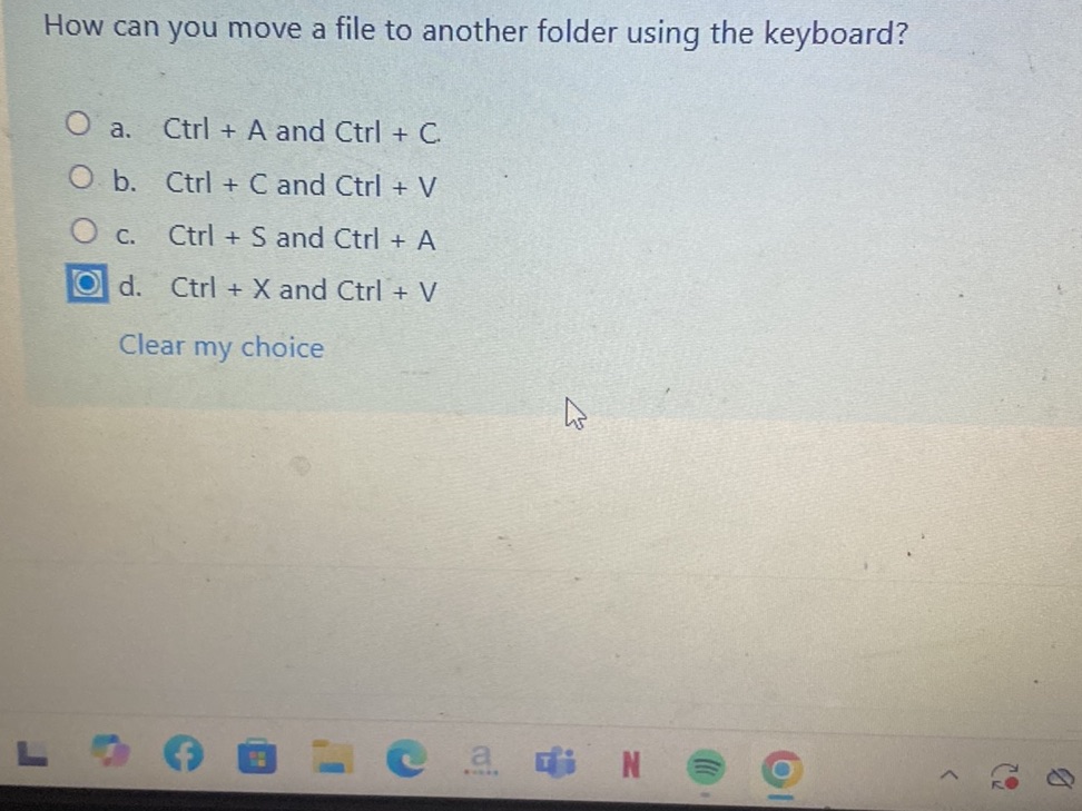 How can you move a file to another folder | StudyX