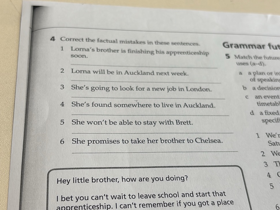 4 Correct the factual mistakes in these | StudyX