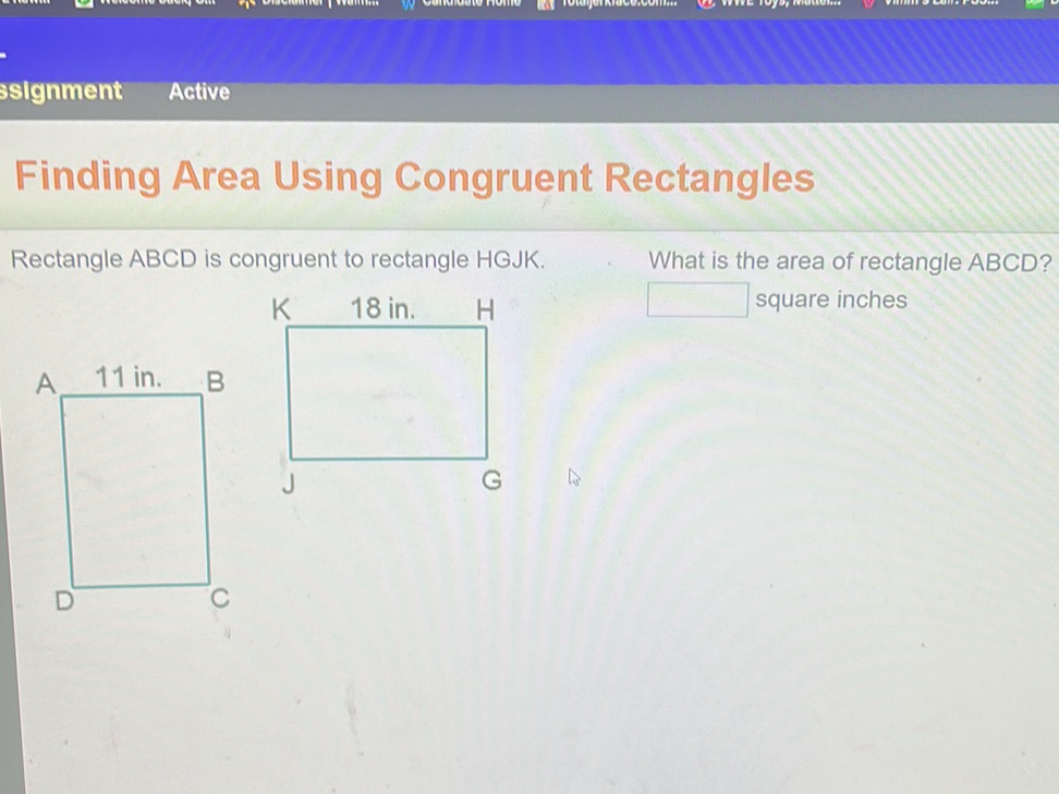 Rectangle ABCD is congruent to rectangle | StudyX