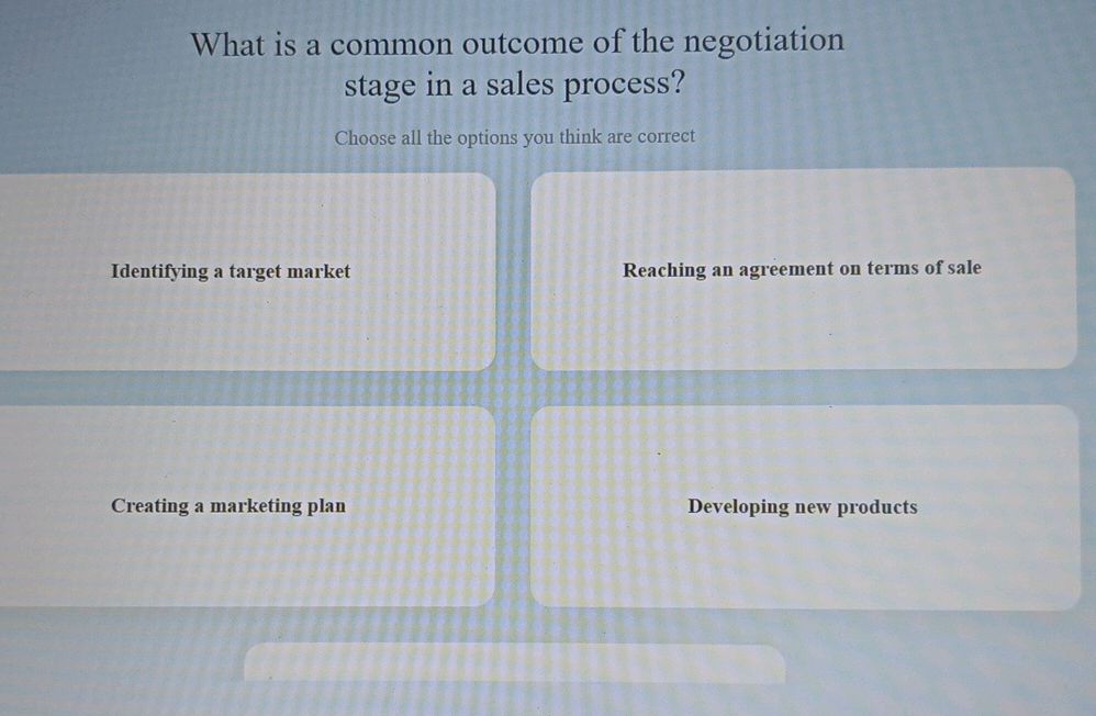 What is a common outcome of the negotiation | StudyX