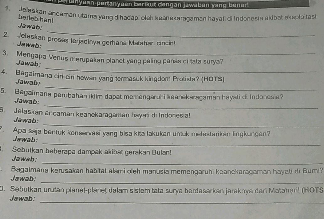1. Jelaskan ancaman utama yang dihadapi oleh | StudyX