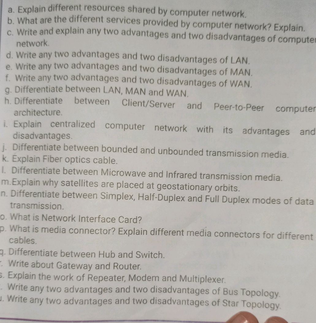 a. Explain different resources shared by | StudyX